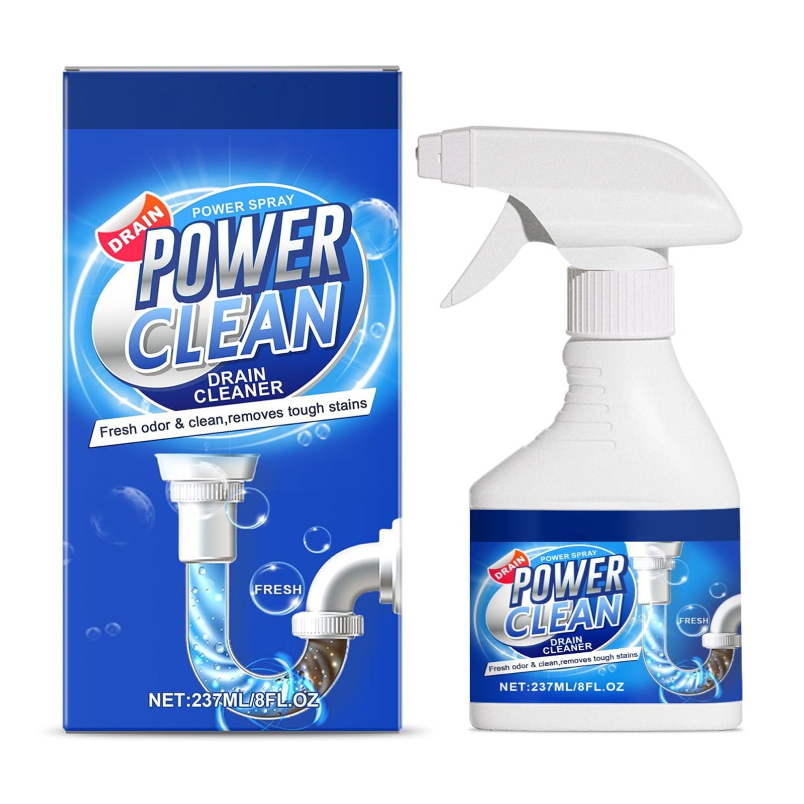237ml Powerful Drain Cleaner Pipe Unblocker for Kitchen Sink Bathroom ...