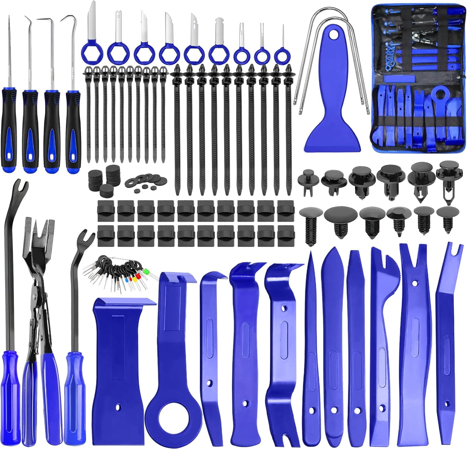 238Pcs Trim Removal Tool,Fastener Remover Plastic Pry Tool Kit,Adhesive ...
