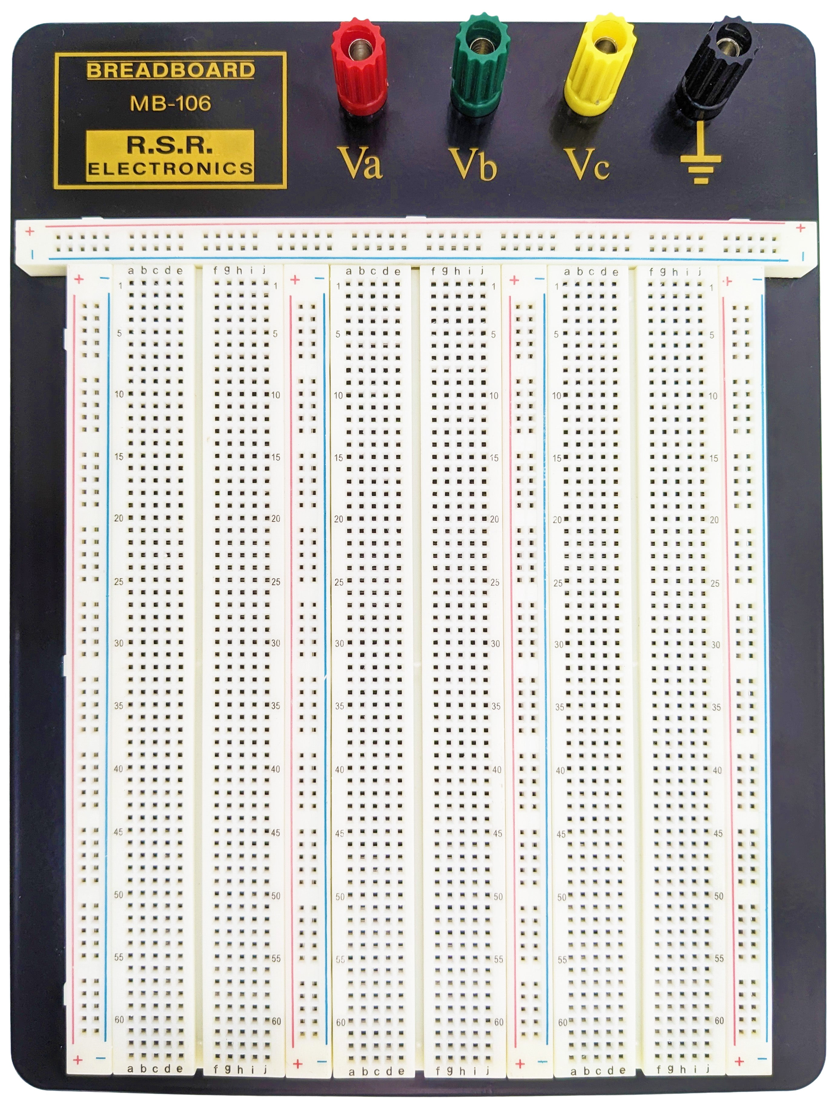 2390 Tie Point Solderless Breadboard with 4 Binding Posts, Metal ...