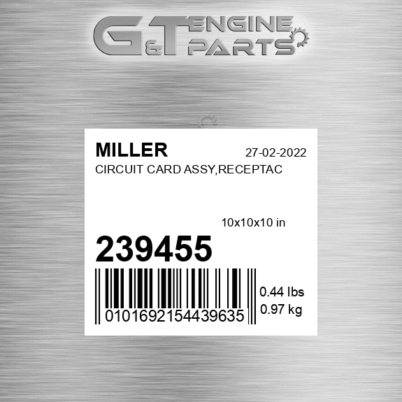 239455 CIRCUIT CARD ASSY,RECEPTAC fits Miller (New OEM) - Walmart.com