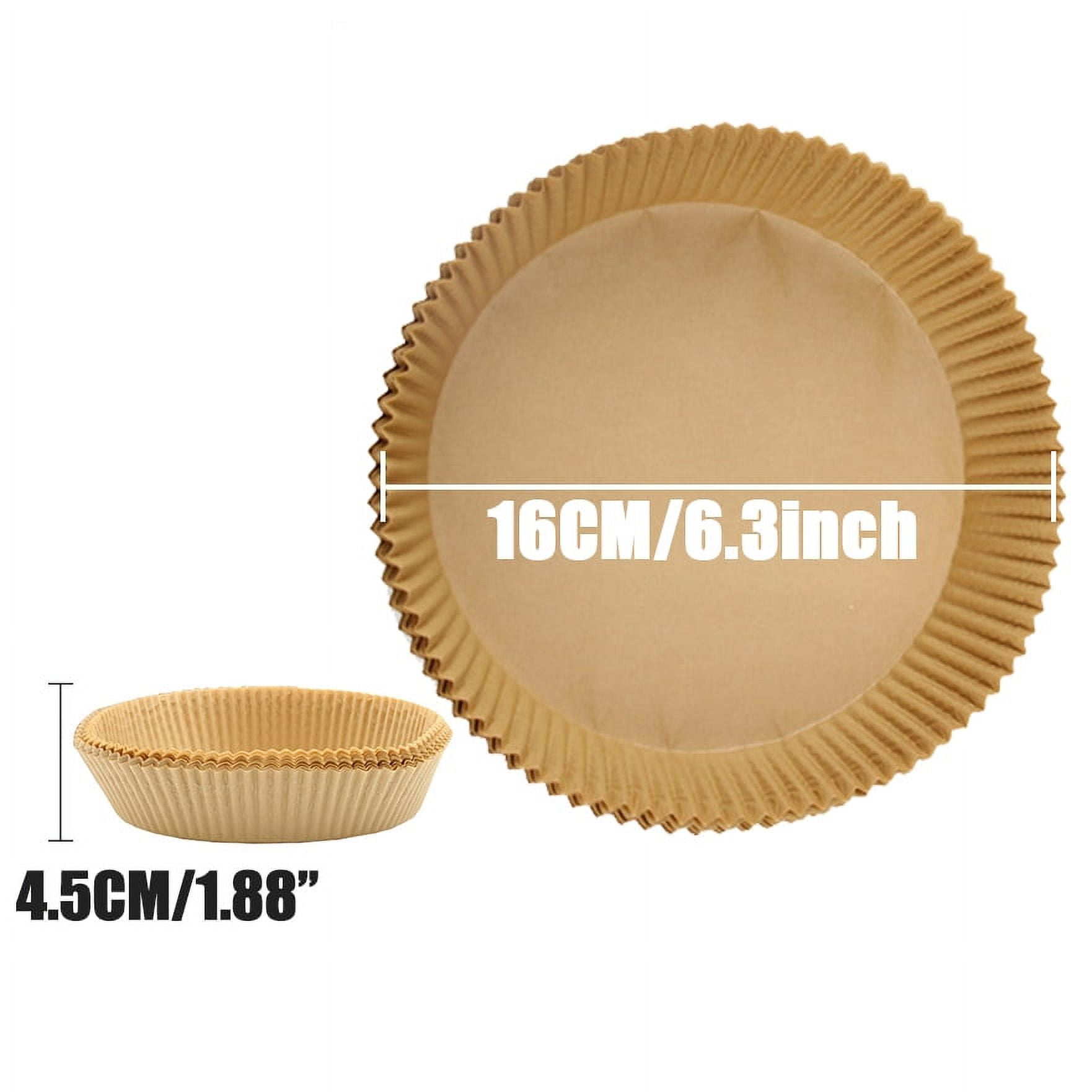 23CM Air Fryer Disposable Baking Paper Liner Non-Stick Mat Steamer Square Round Parchment for ...