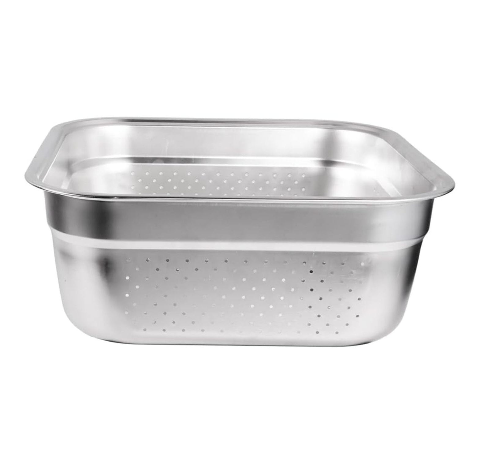 23CM Stainless Steel Square Colander, Kitchen Basket with Uniform ...