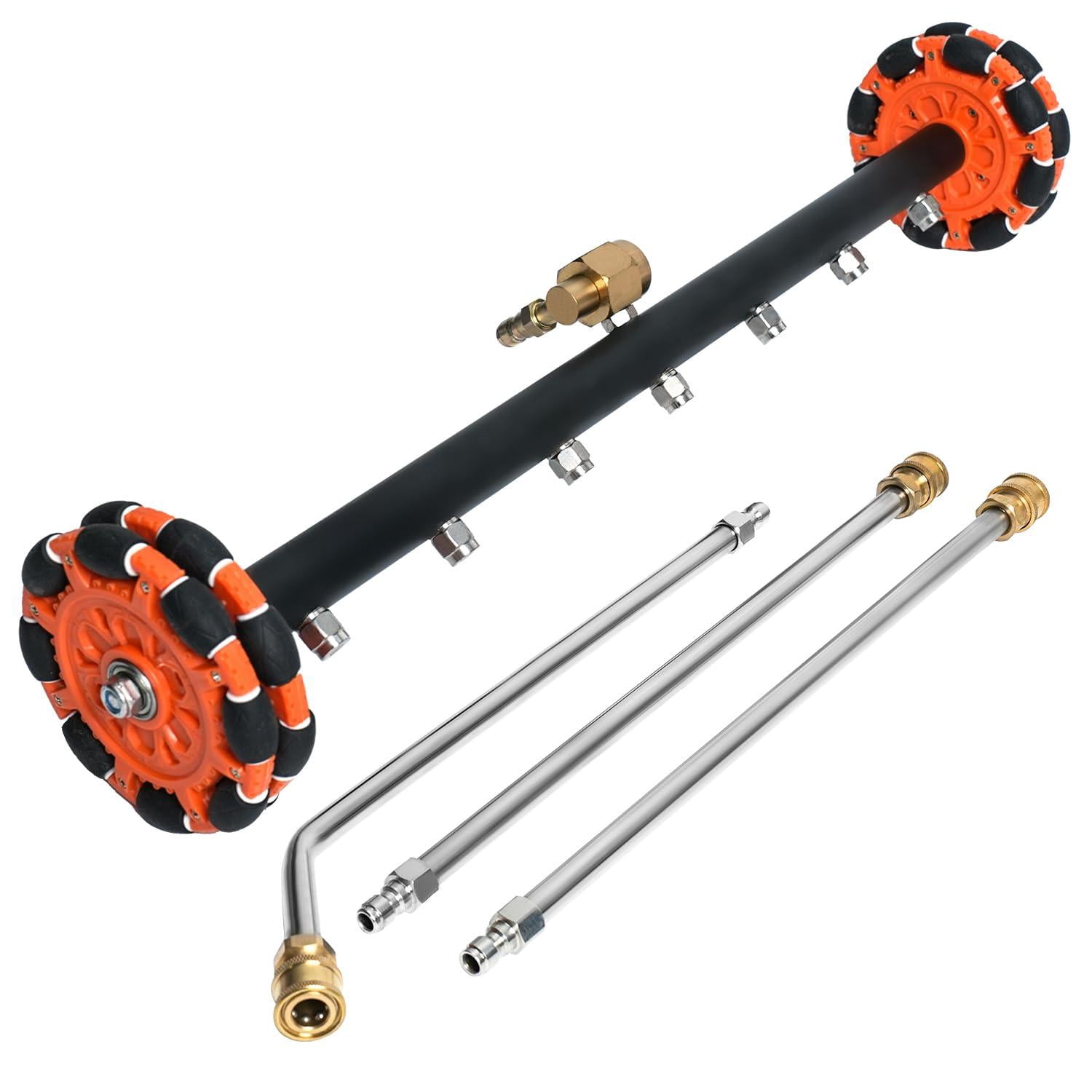 23INCH 2-in-1 Pressure Washer Surface Power Attachment with 7 Nozzles ...