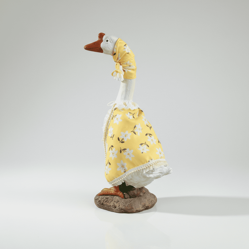 23In Porch Goose Costume Pastoral Floral Cloak Garden Ornament Clothing ...