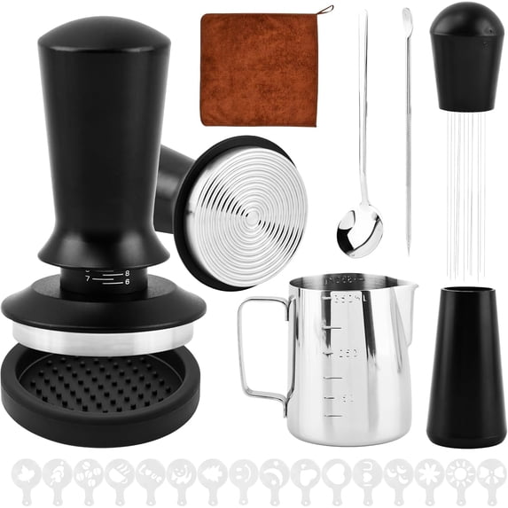 23PCS Coffee Tamper Set,Espresso Accessories Kit with 51mm Espresso ...