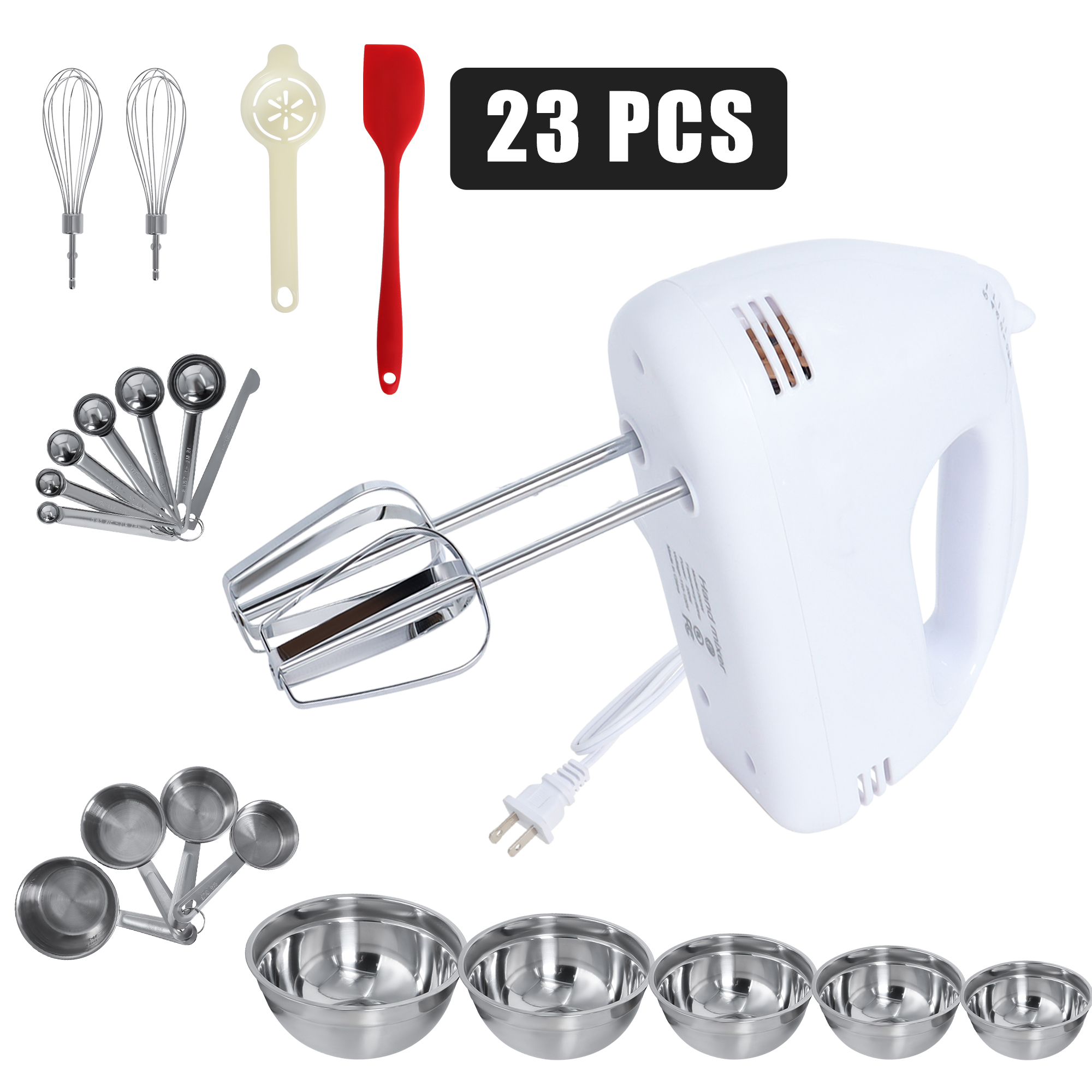 BLACK+DECKER 5-Speed Hand Mixer with Turbo Boost, Black, MX400B ...