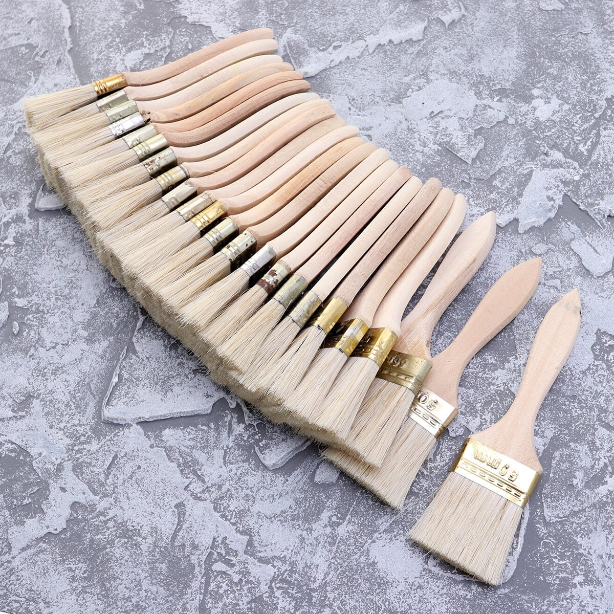 23PCS Paint Brushes House Chip Paintbrush with Treated Plastic Handles ...