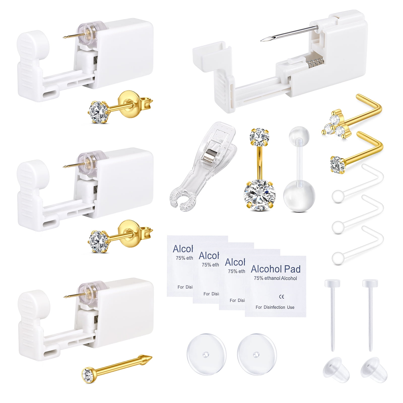 Briana Williams 23PCS Body Piercing Kit, Stainless Steel Piercing Gun ...