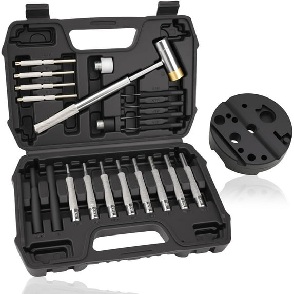 23PCS Punch Set, Upgraded Roll Pin Punch Set Mechanic Tools, Punch and ...