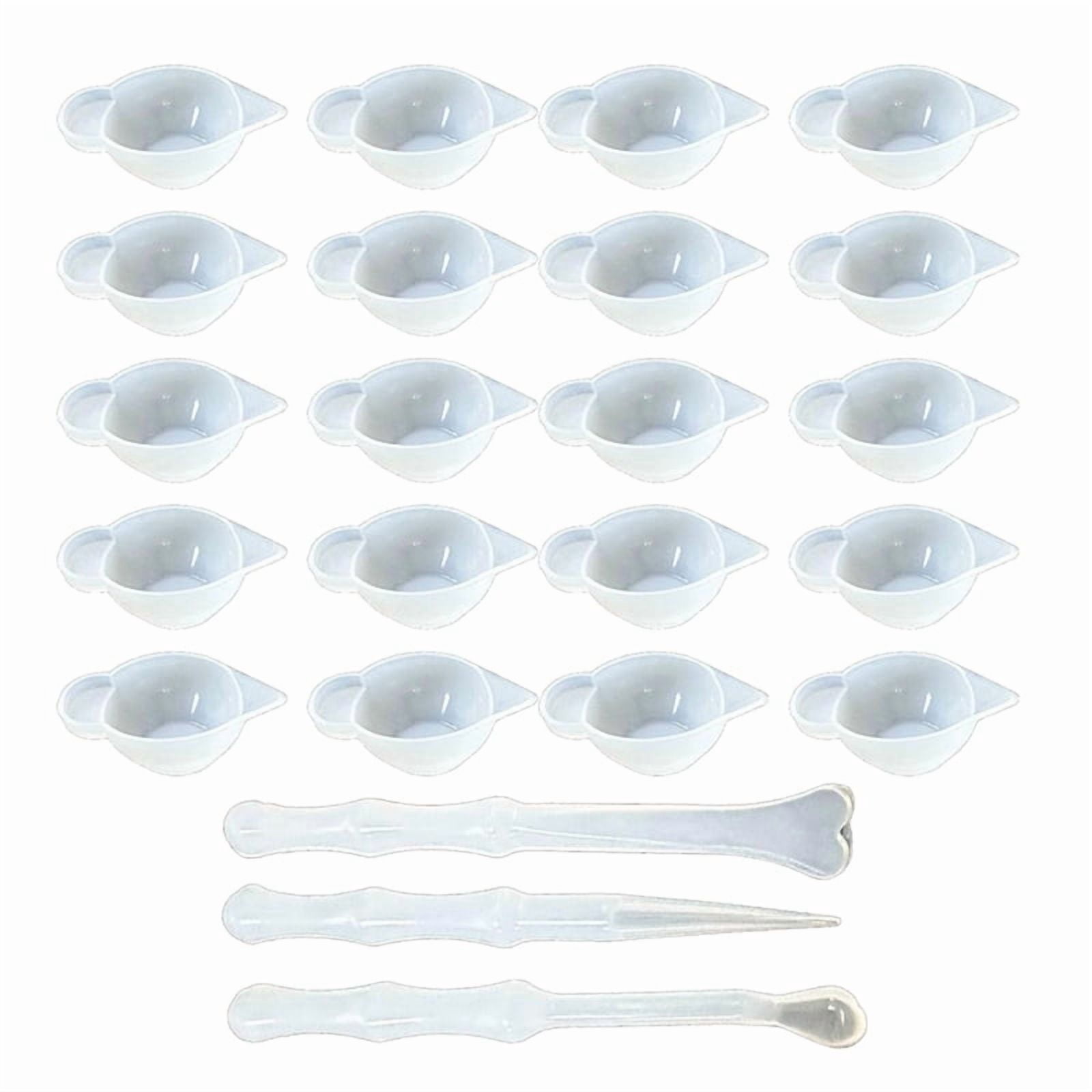 23PCS Silicone Moldling Cup Dispenser Mini Measuring Mixing Bowl with ...