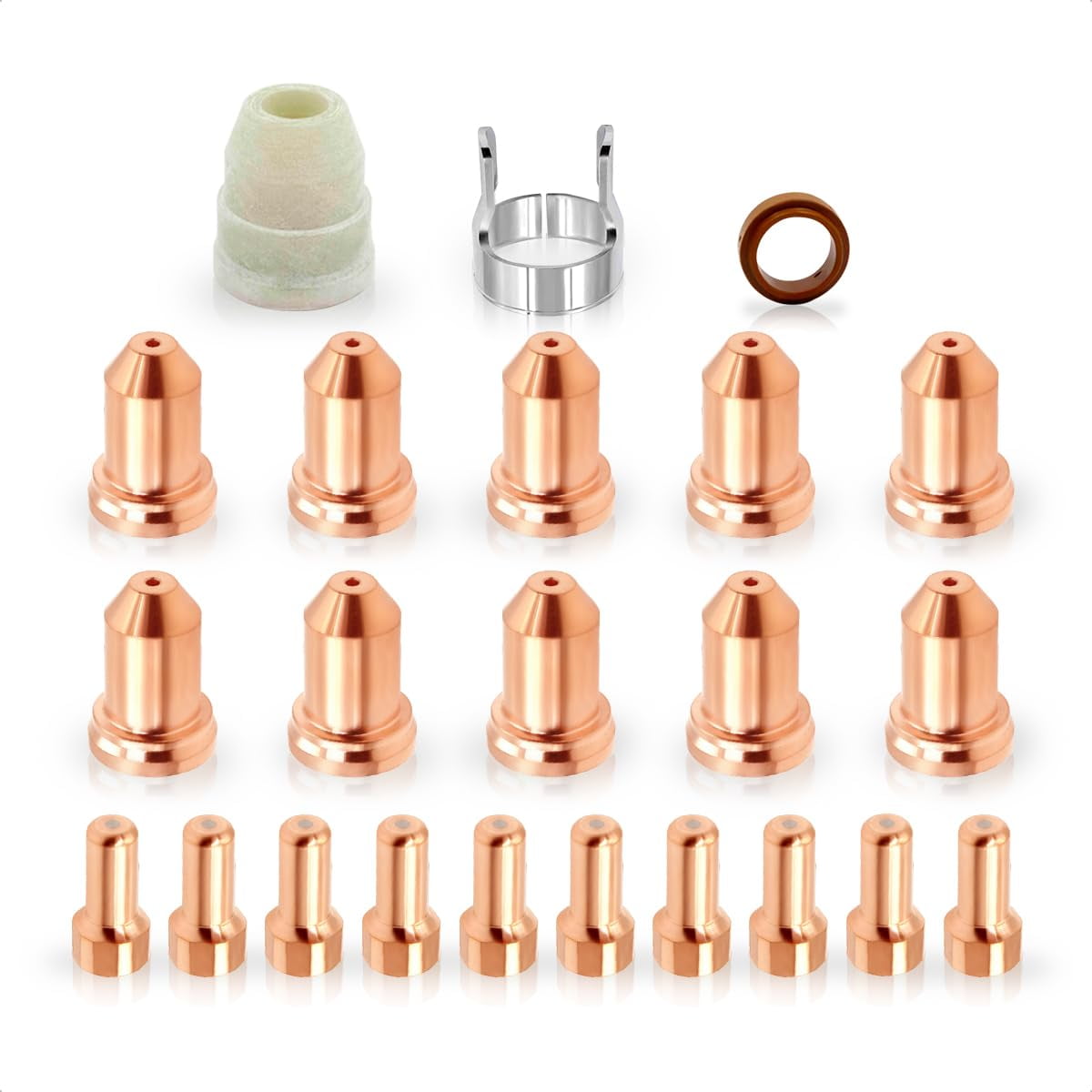 23PK 52558 Electrode 51311P1.0 1.0mm 0.039'' Tip Swirl Ring Shield Cap ...