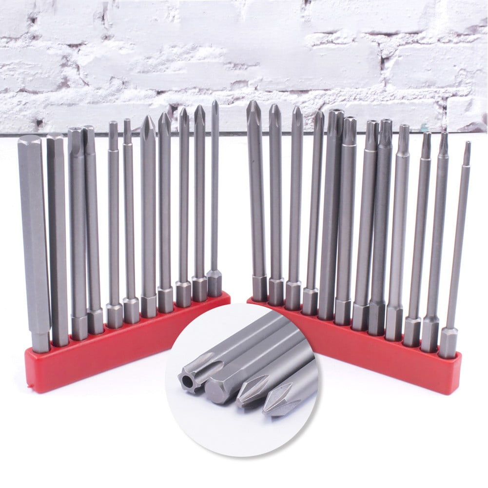 23Pc Plum Blossom Cross Hexagon Screwdriver Bits Set Magnetic with Bits ...
