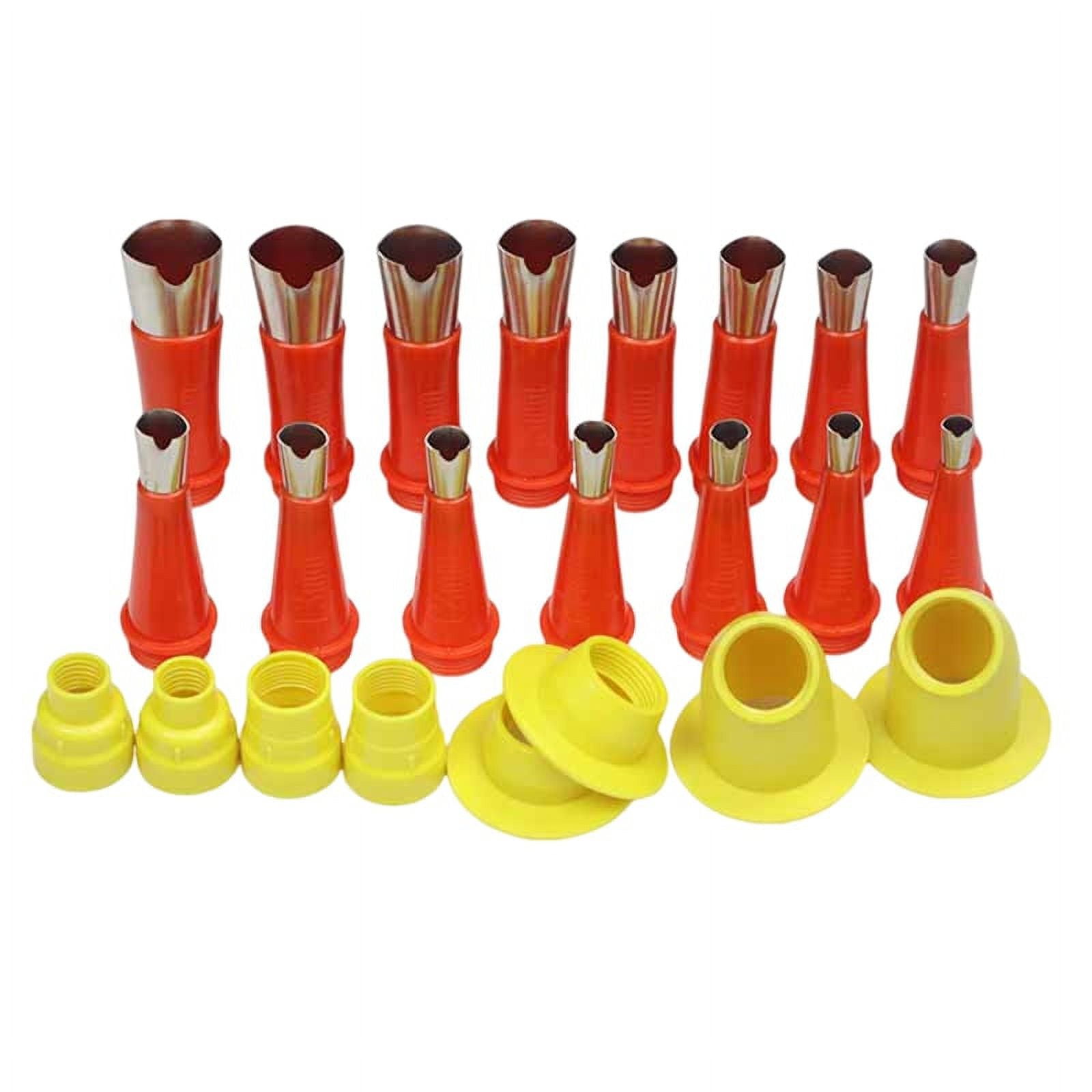 23Pc Stainless Steel Caulking Caulk V Nozzle Applicator Finisher Glue ...