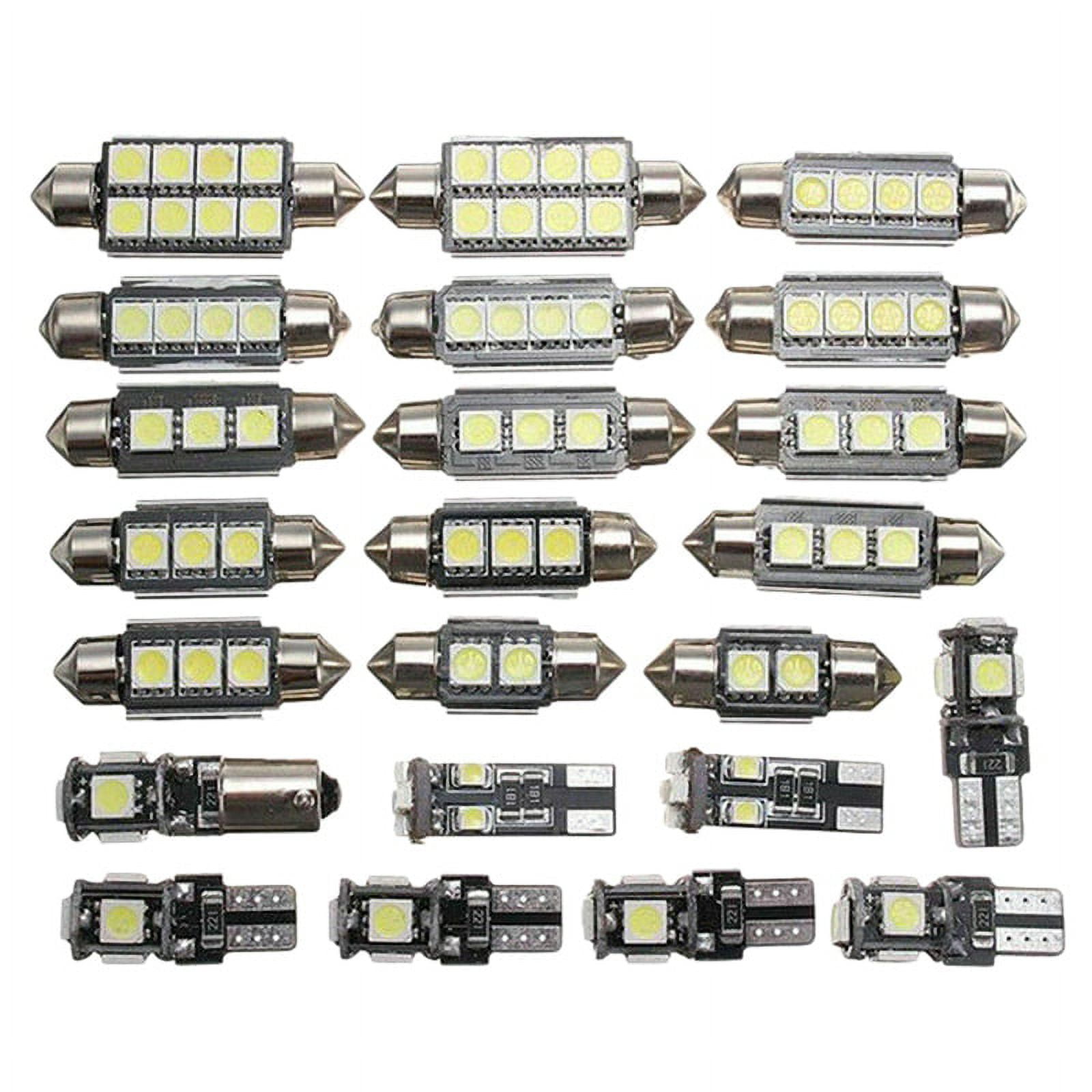 23Pcs LED Car Interior Light Dome Trunk Map License Plate Lamp Bulb Kit ...