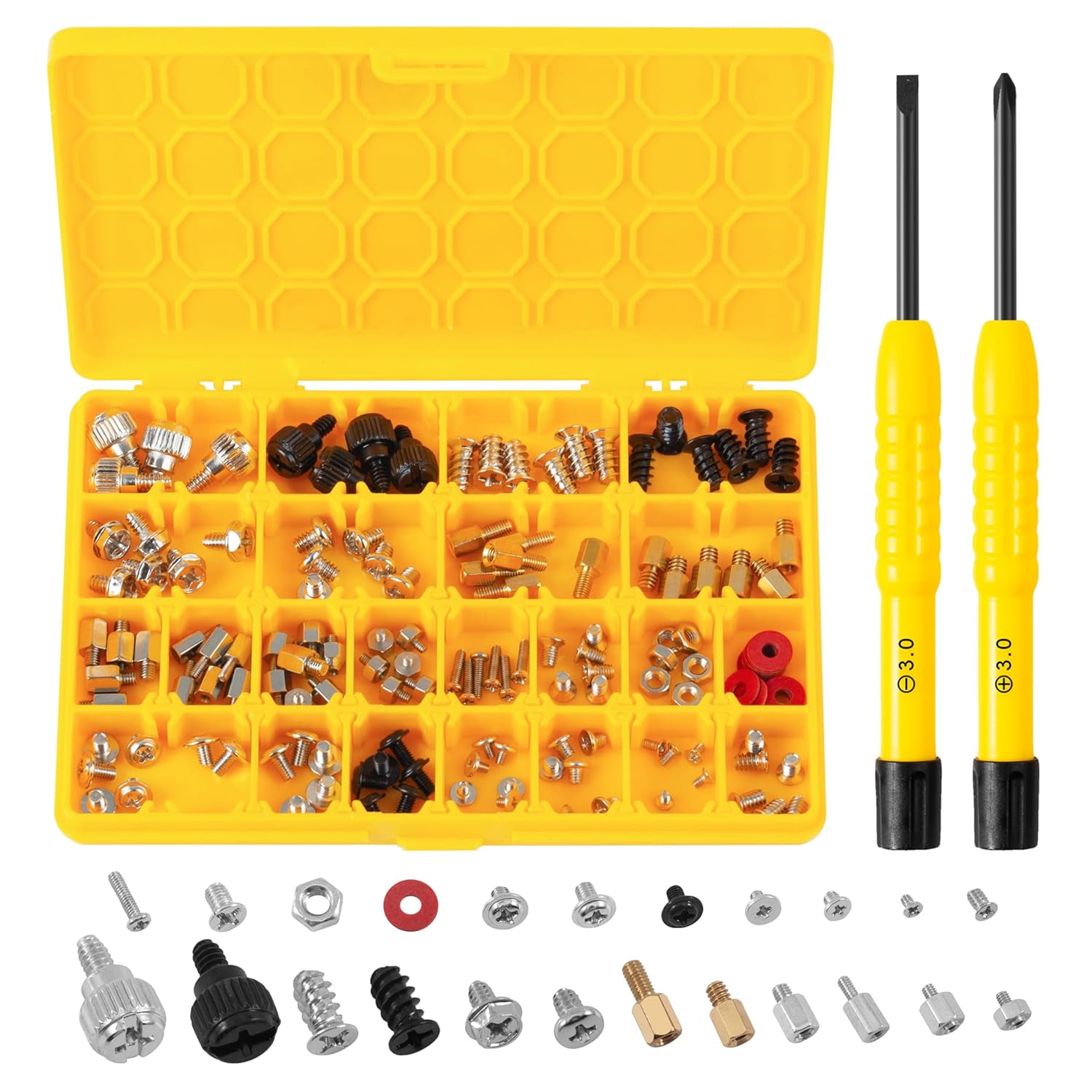 23Sizes M.2 Computer Screws Standoff Nut ATX SSD Mounting Screw Kit for ...