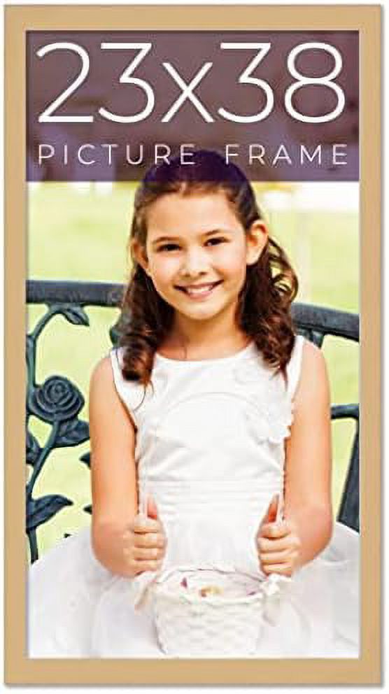 23X38 Frame Beige Real Wood Picture Frame Width 0.75 Inches | Interior ...