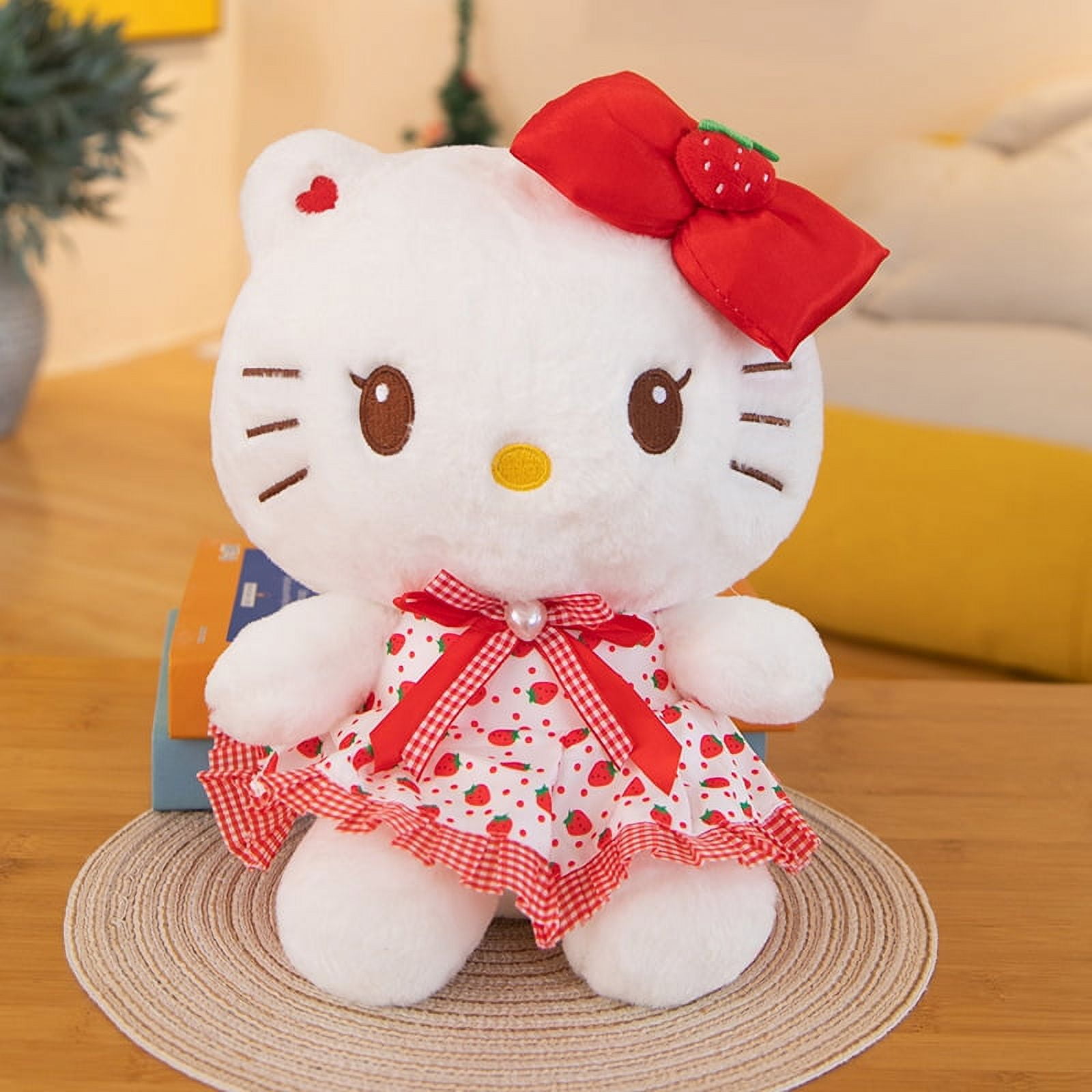 23cm Sanrio Hello Kitty Plush Kuromi KT Cat Toys Cartoon Dress ...