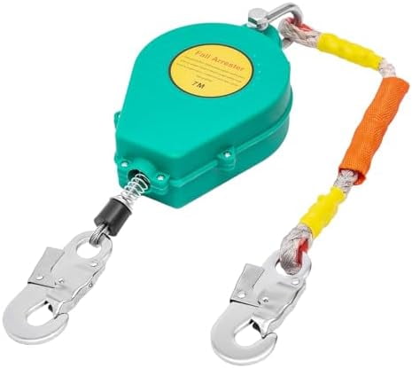 23ft Safety Self Retracting Lifeline 330lbs Fall Arrester Fall ...