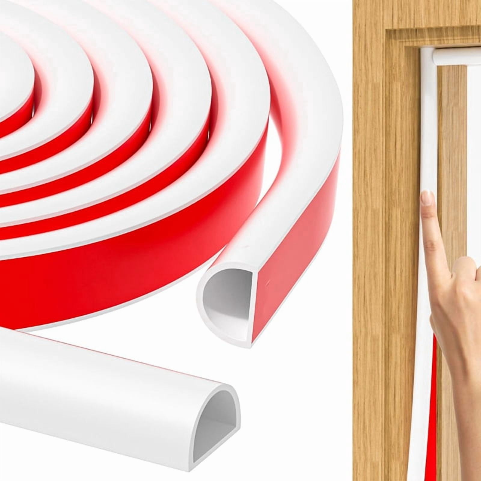 23ft Weather Stripping Door Seal, Silicone Weather Stripping Self ...