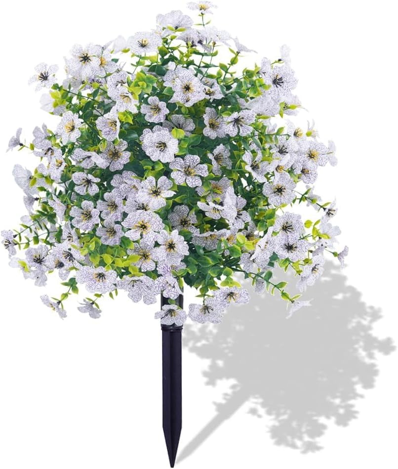 23in Artificial Violet Ball Topiary Trees with Ground Spikes, 1 Pack ...
