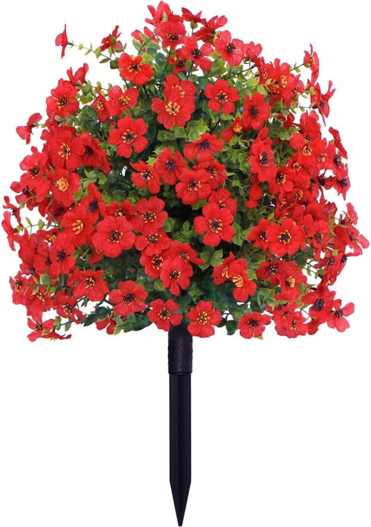 23in Artificial Violet Ball Topiary Trees with Ground Spikes, 1 Pack ...