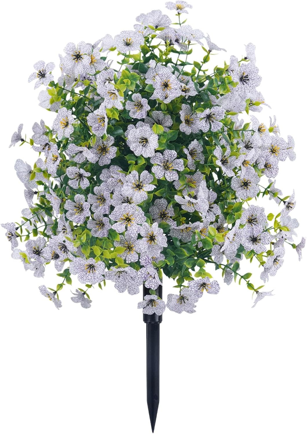 Artificial Outdoor Shrubs Bushes | 22in Artificial Violet Ball Topiary ...