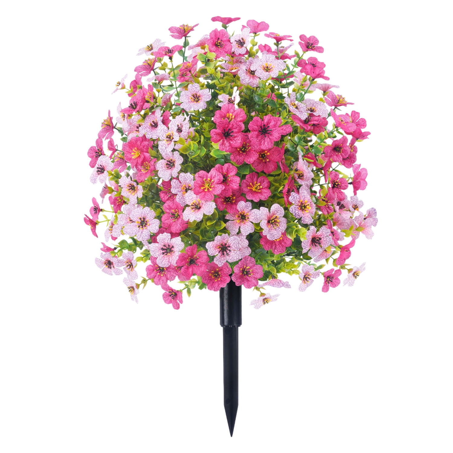 23in Artificial Violet Ball Topiary Trees with Ground Spikes, Fade ...