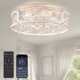 Lokivas 20in Bladeless Caged Ceiling Fan with Light, 6 Speeds Quiet ...