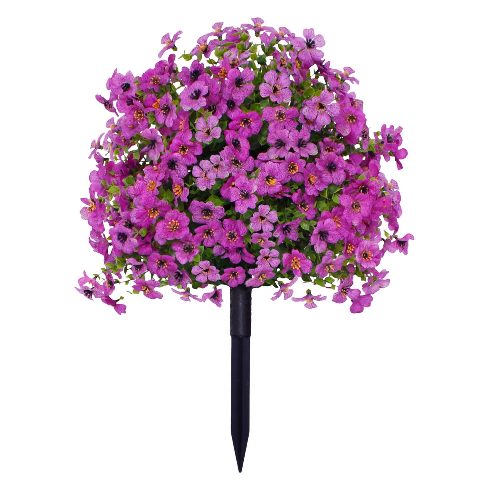 23in Violet Topiary Trees With Ground 1 Pack Bushes Fade Faux Shrubs ...