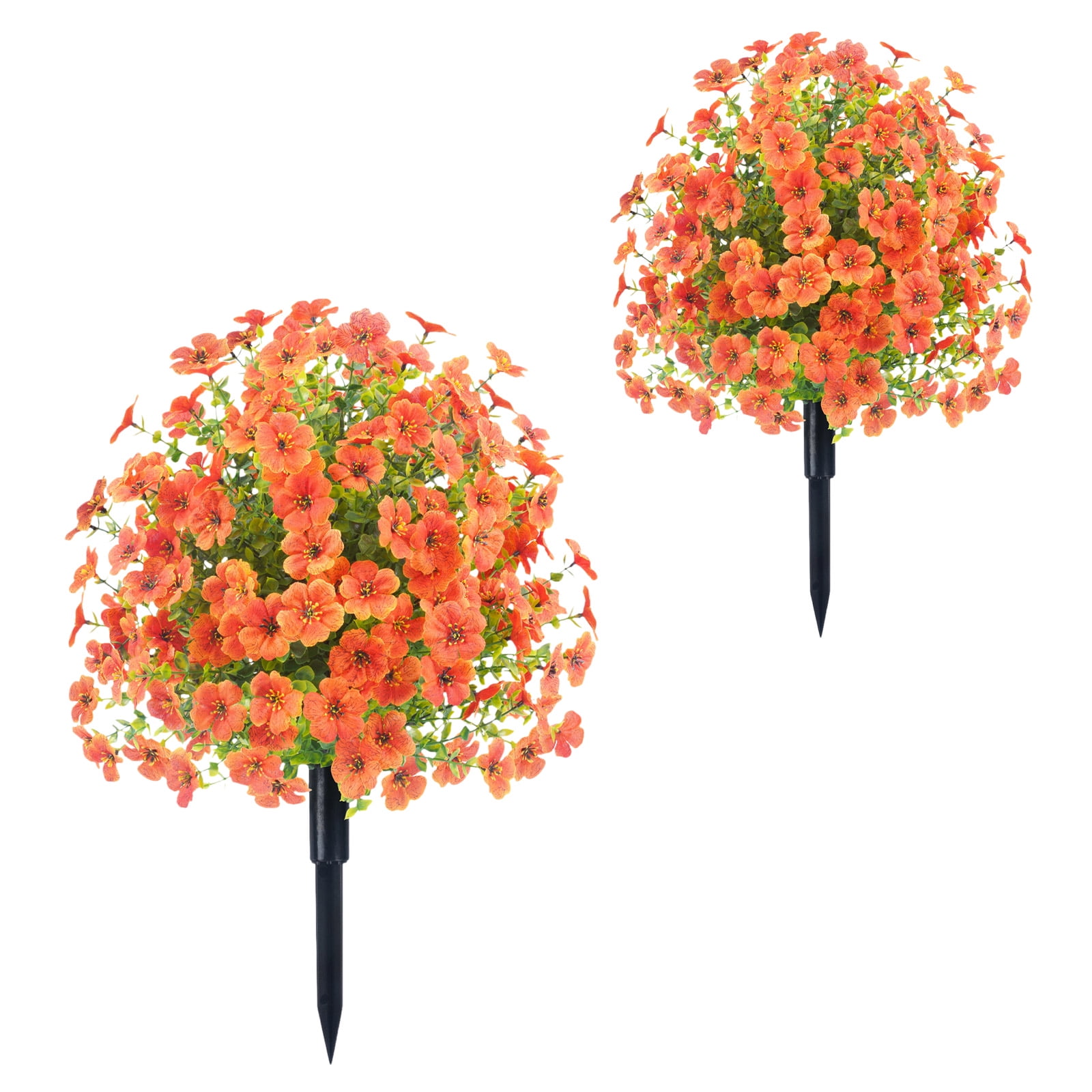 23in Violet Topiary Trees With Ground Bushes Fade Faux Shrubs Tree for ...