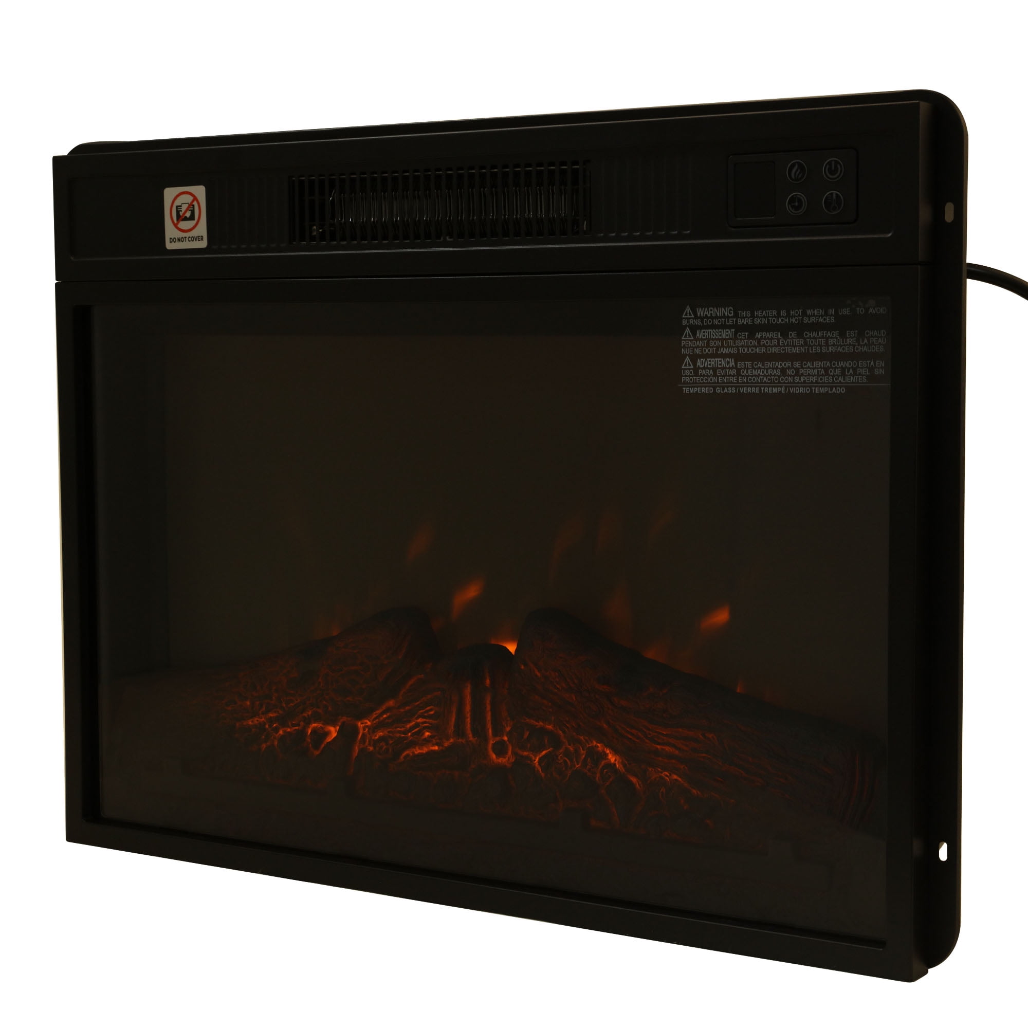 23inch 18inch Electric Fireplace Inserts & Freestanding Heater Indoor ...