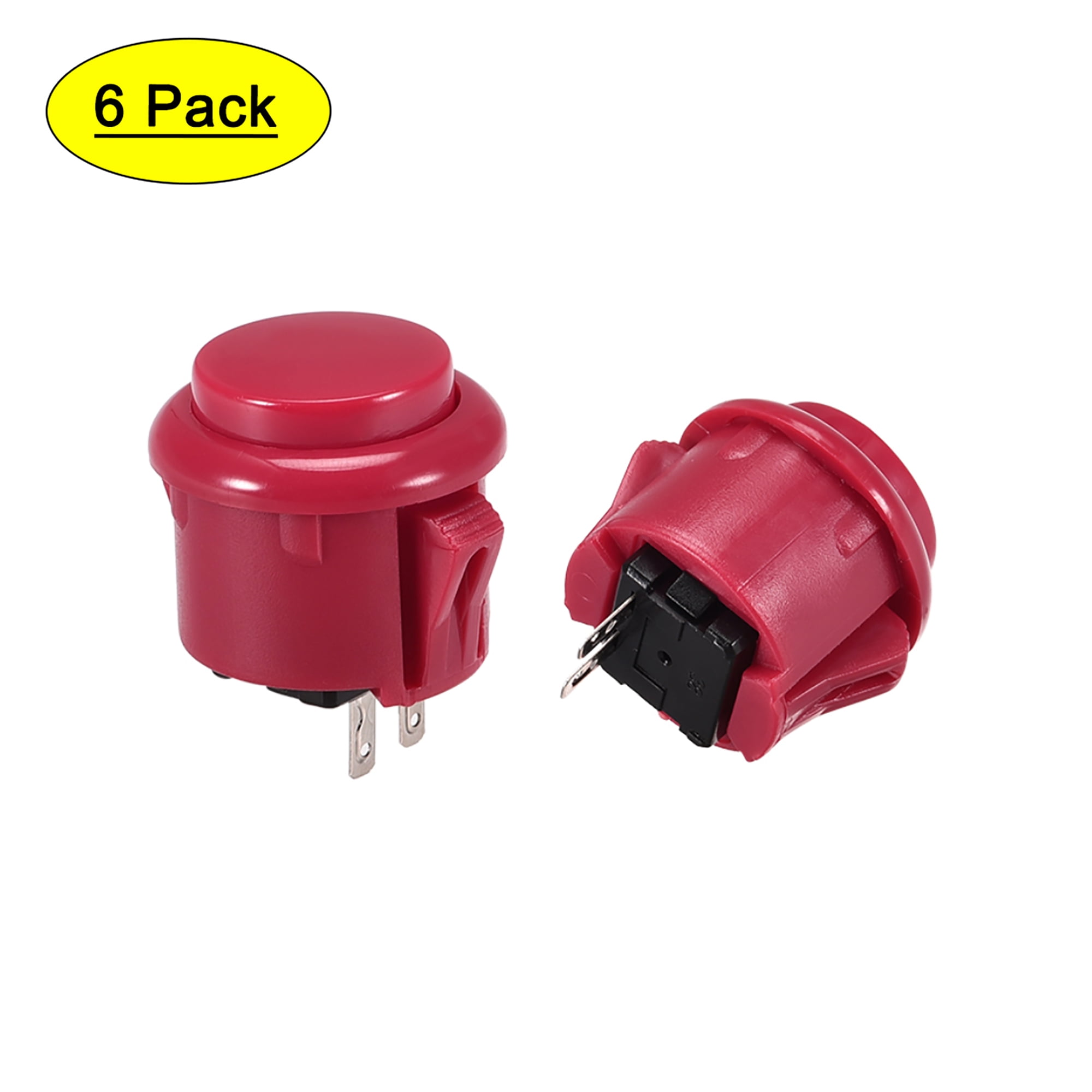 23mm Mounting Hole Momentary Game Push Button Switch Round for Arcade ...
