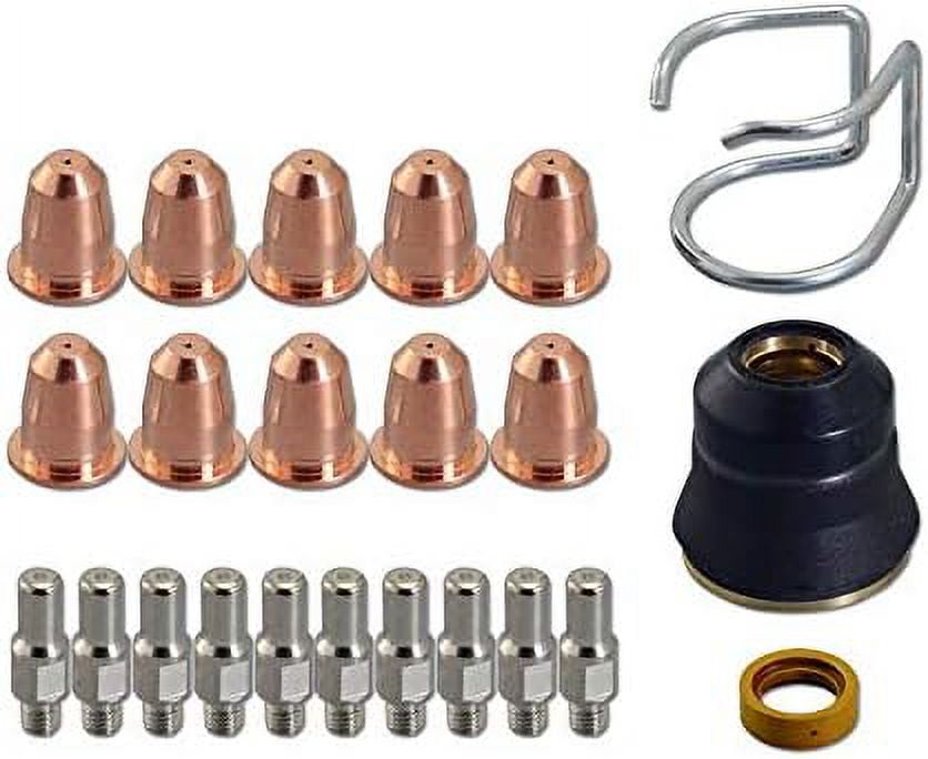 23pc Electrode Set for Plasma Cutter, 0.8mm Tip, Cutting Shield ...