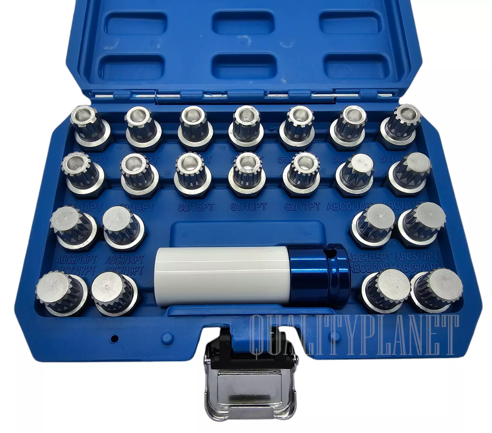 23pc Ribe Multi Spline Wheel Locking Key Set for Lug Nut Stud Removal ...