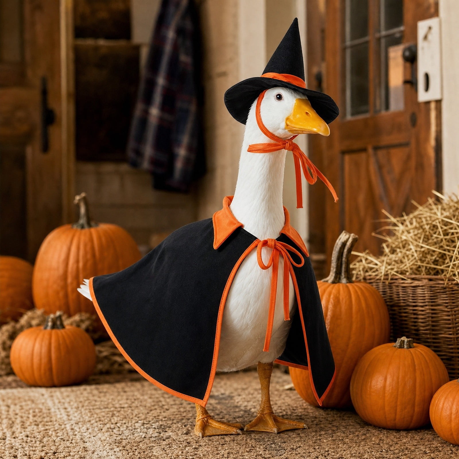 23pcs Halloween Themed Costume Sets for Porch Goose Statues, Complete ...