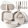 23pcs Pots and Pans Non Stick, Cookware Sets Detachable Handle ...