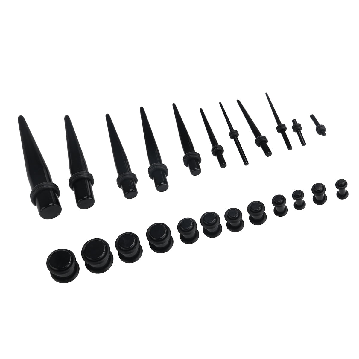 23pcs Taper Ear Stretching Plug Expanders Stretchers - Walmart.com