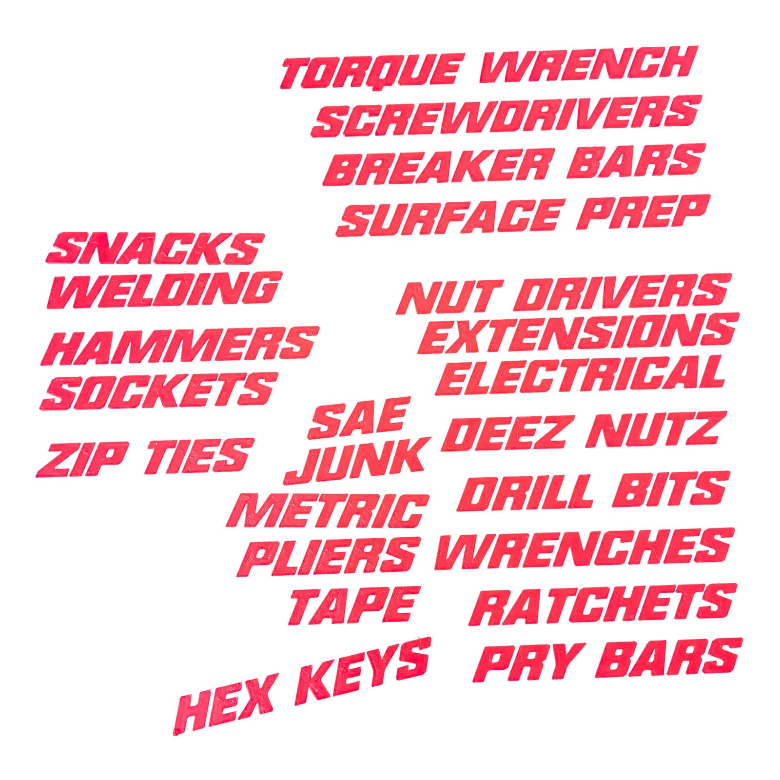 23pcs Tool Box Organization Magnetic Labels - Beginner-Friendly Strong ...
