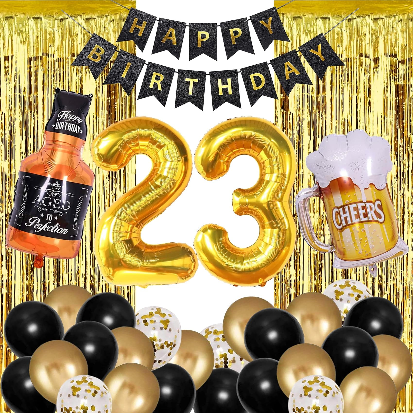 23rd Birthday Decorations For DHF10 Men Happy 23rd Birthday Decorations ...
