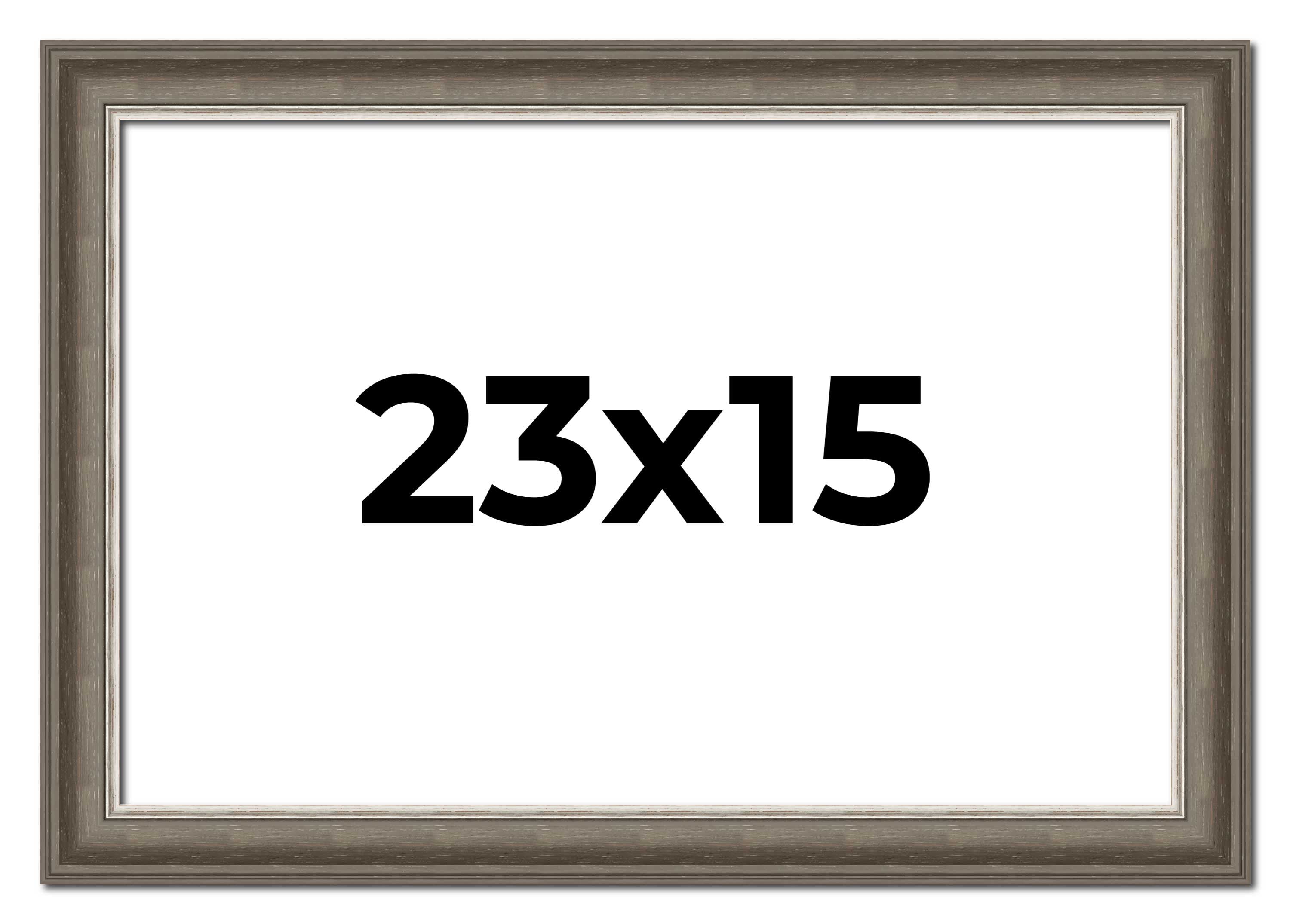 23x15 Frame Brown Solid Wood Picture Frame | 1.75 Inch Moulding Width ...