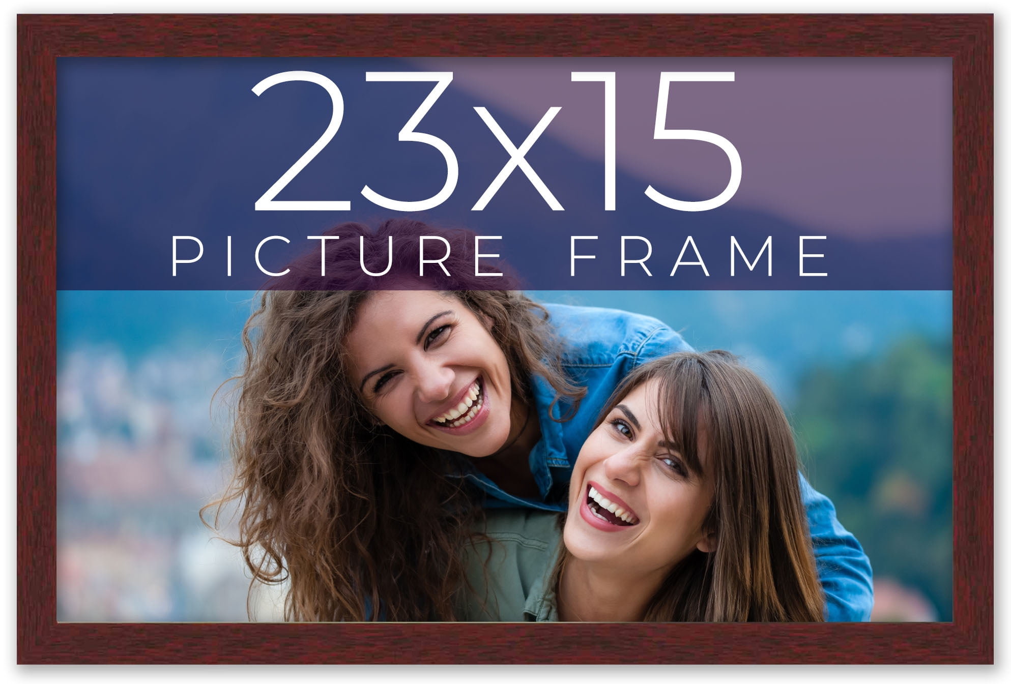 23x15 Frame Brown Solid Wood Picture Frame Width 0.75 Inches | Interior ...