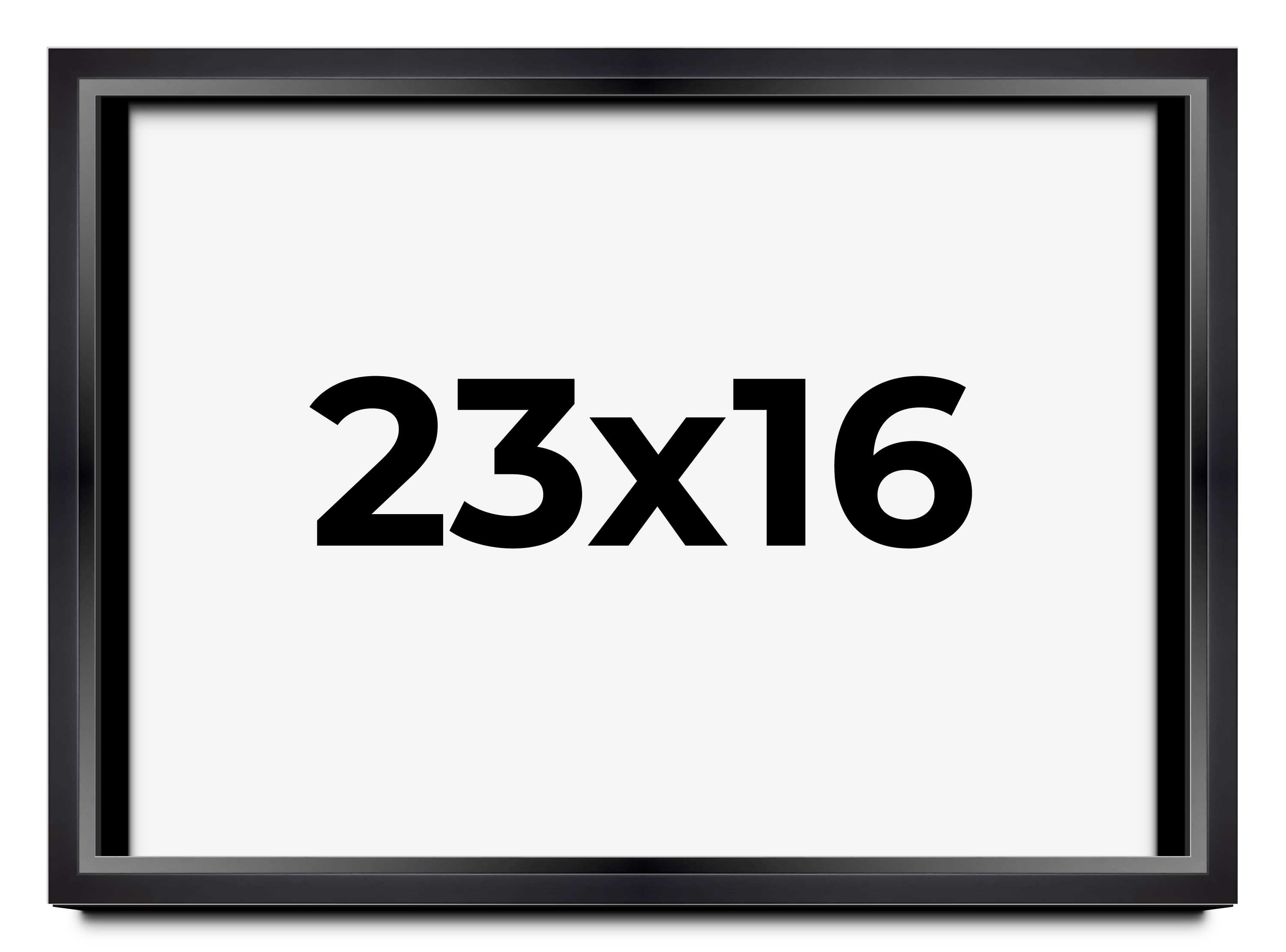 23x16 Black Shadowbox Frame - Interior Size 23x16 by 1.5 Inches - Made ...