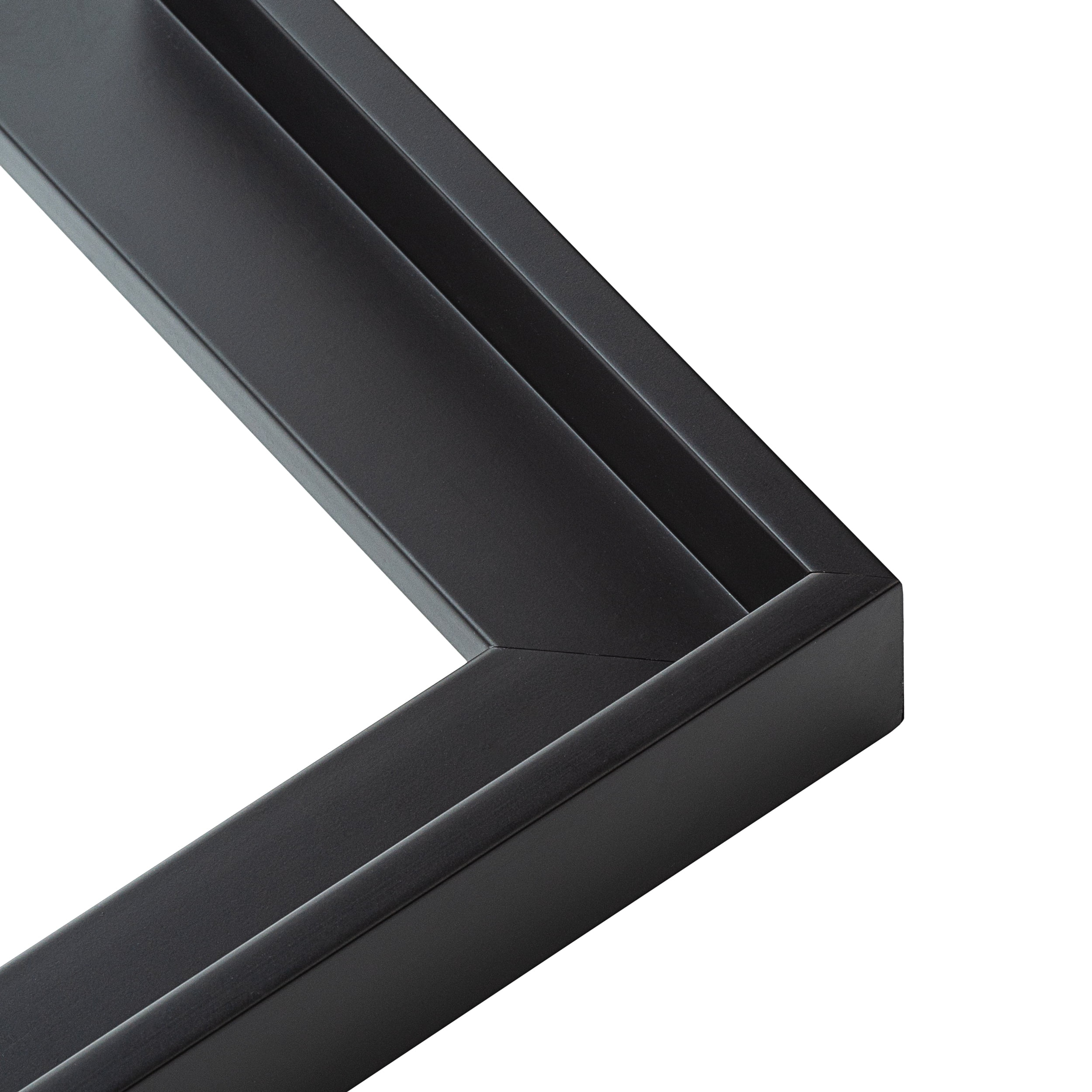 23x17 Canvas Frame Black Solid Wood Floater Frame Width 1.5 Inches ...