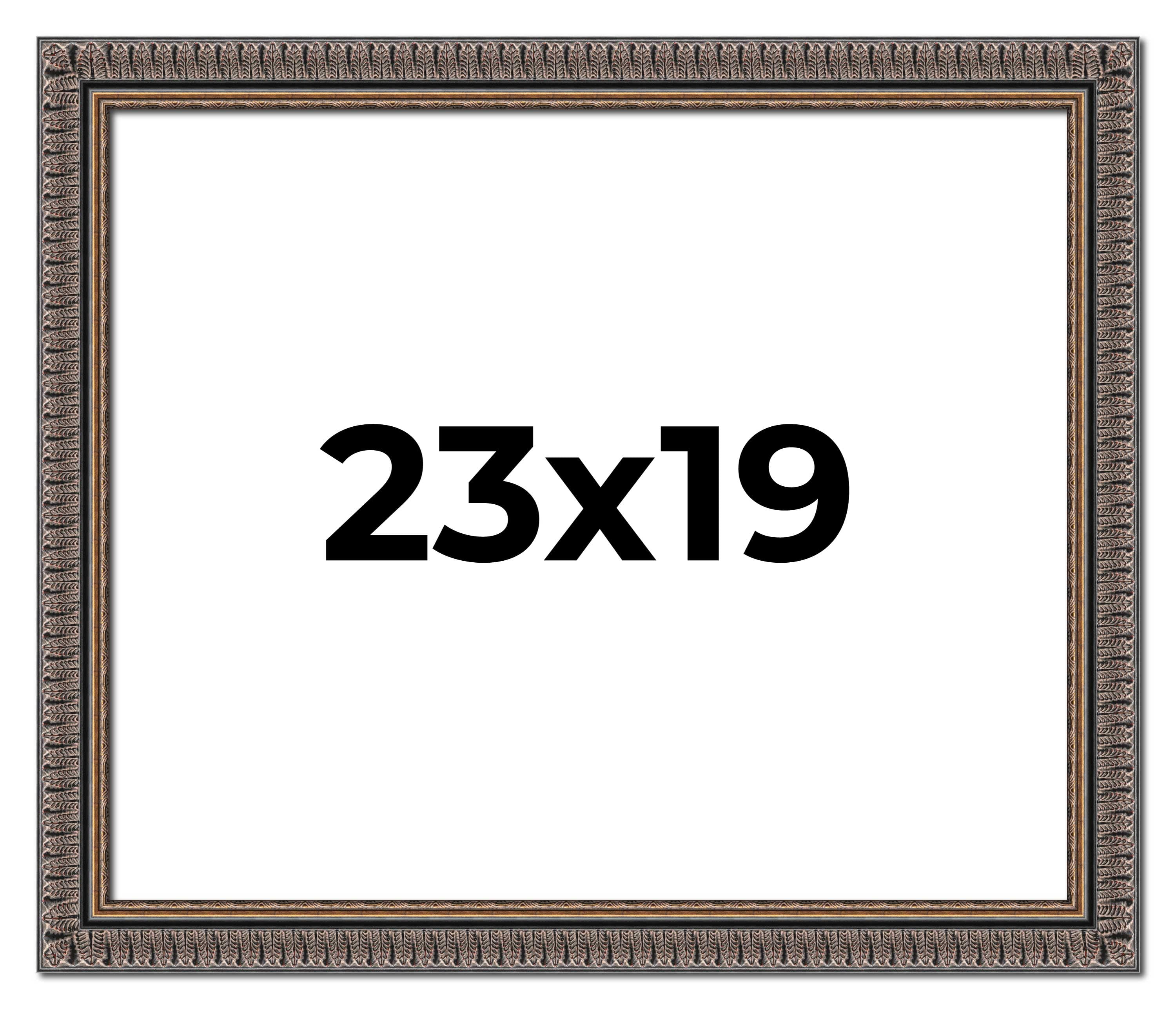 23x19 Frame Black Feather Payton Ornate Solid Wood Picture Frame Width 1.75 Inches | Interior ...