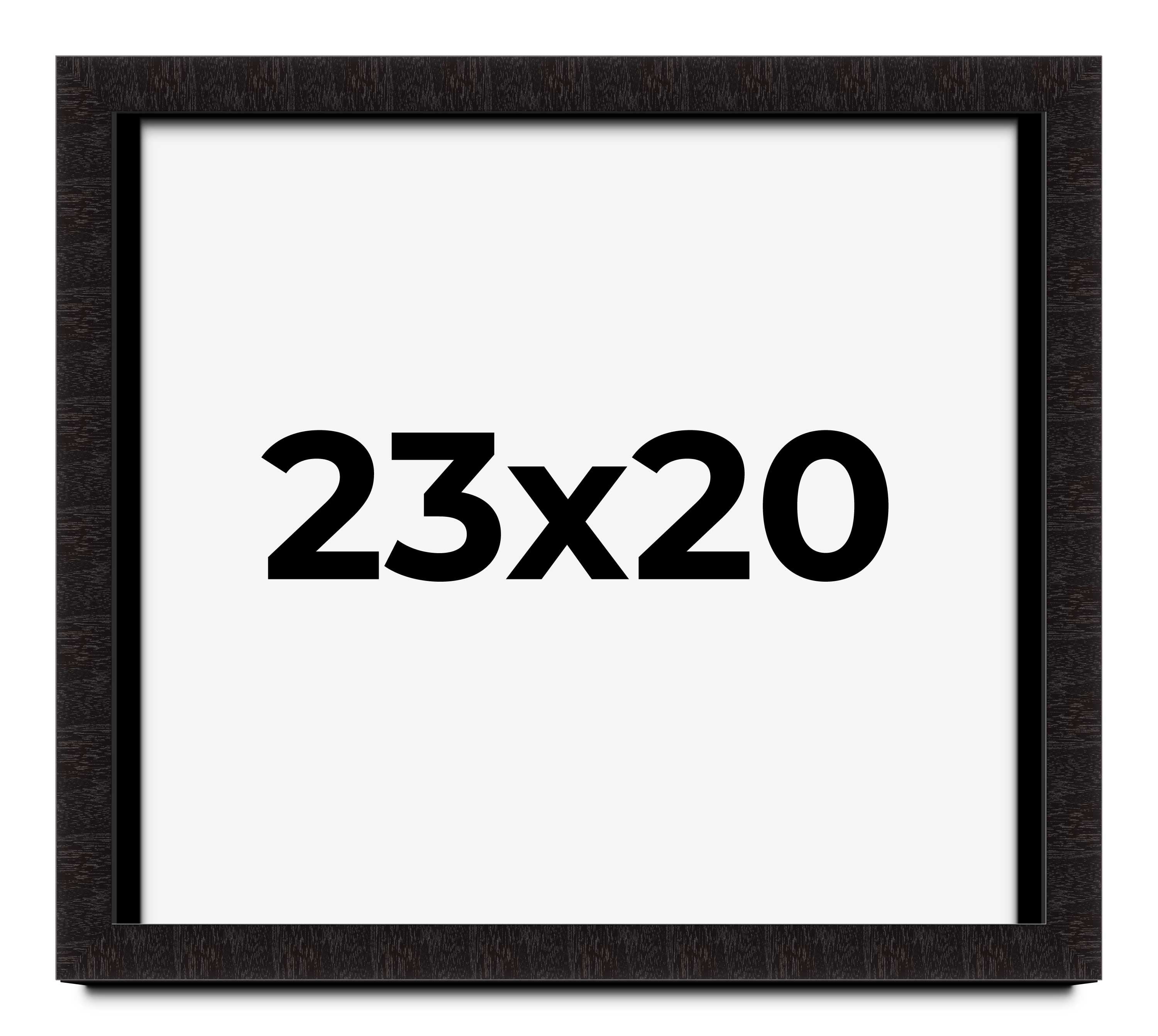 23x20 Shadow Box Black Solid Wood Display Picture Frame | 1 Inch Rabbet ...