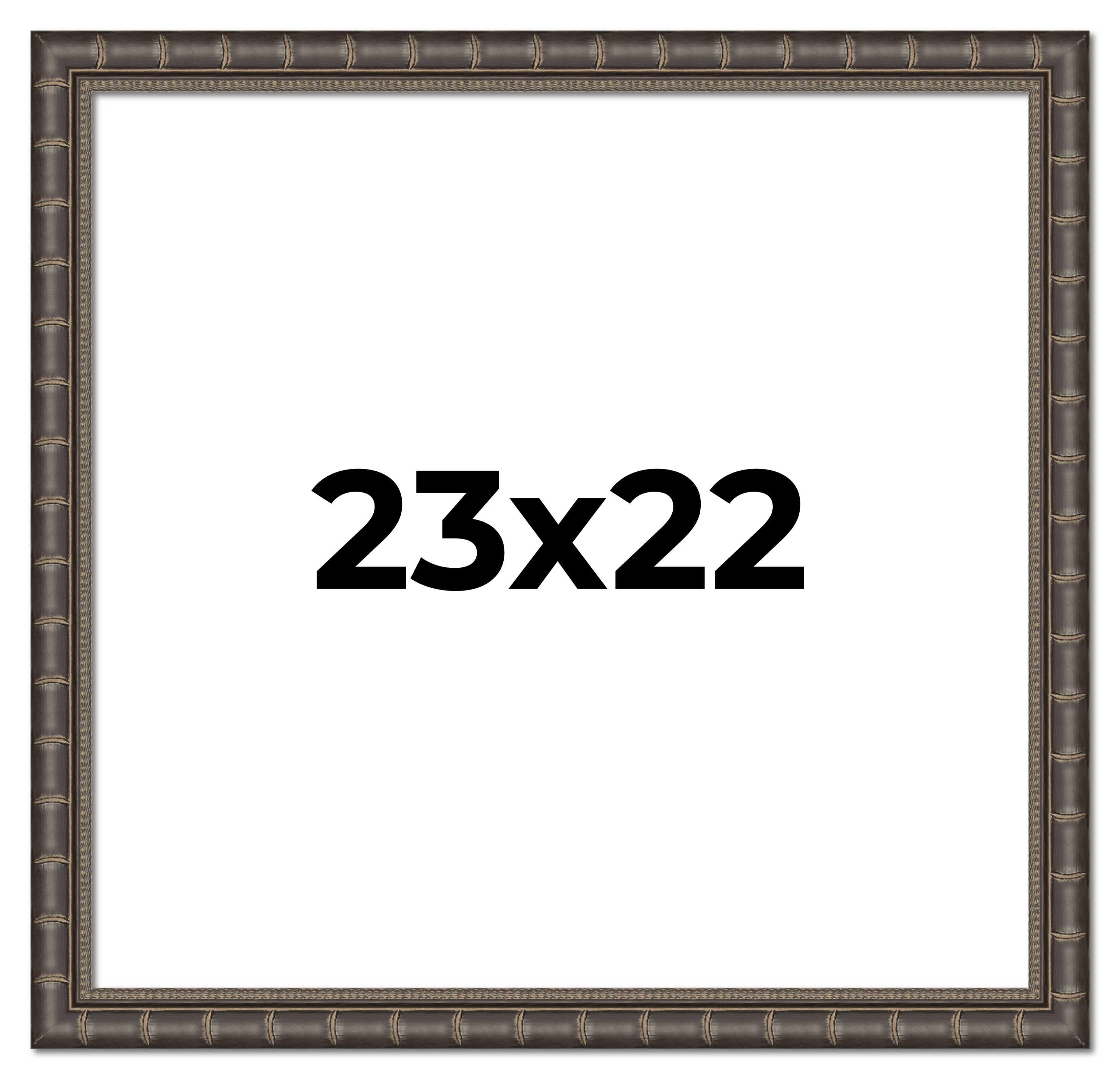 23x22 Frame Black Bamboo Solid Wood Picture Frame Width 1.5 Inches ...