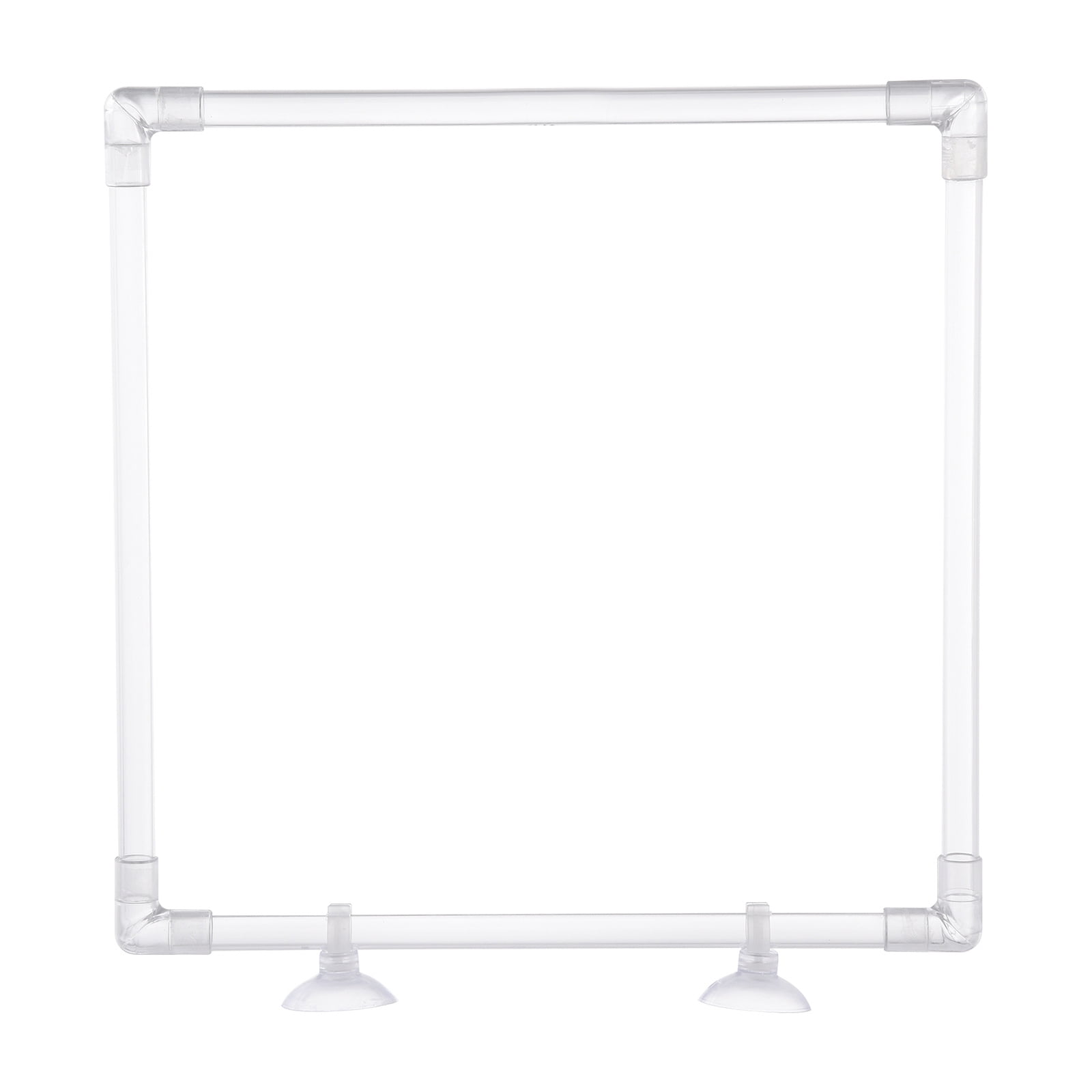 Suction Cup Mounted Fish Feeder Rings Clear Floating Feed Corral Device ...