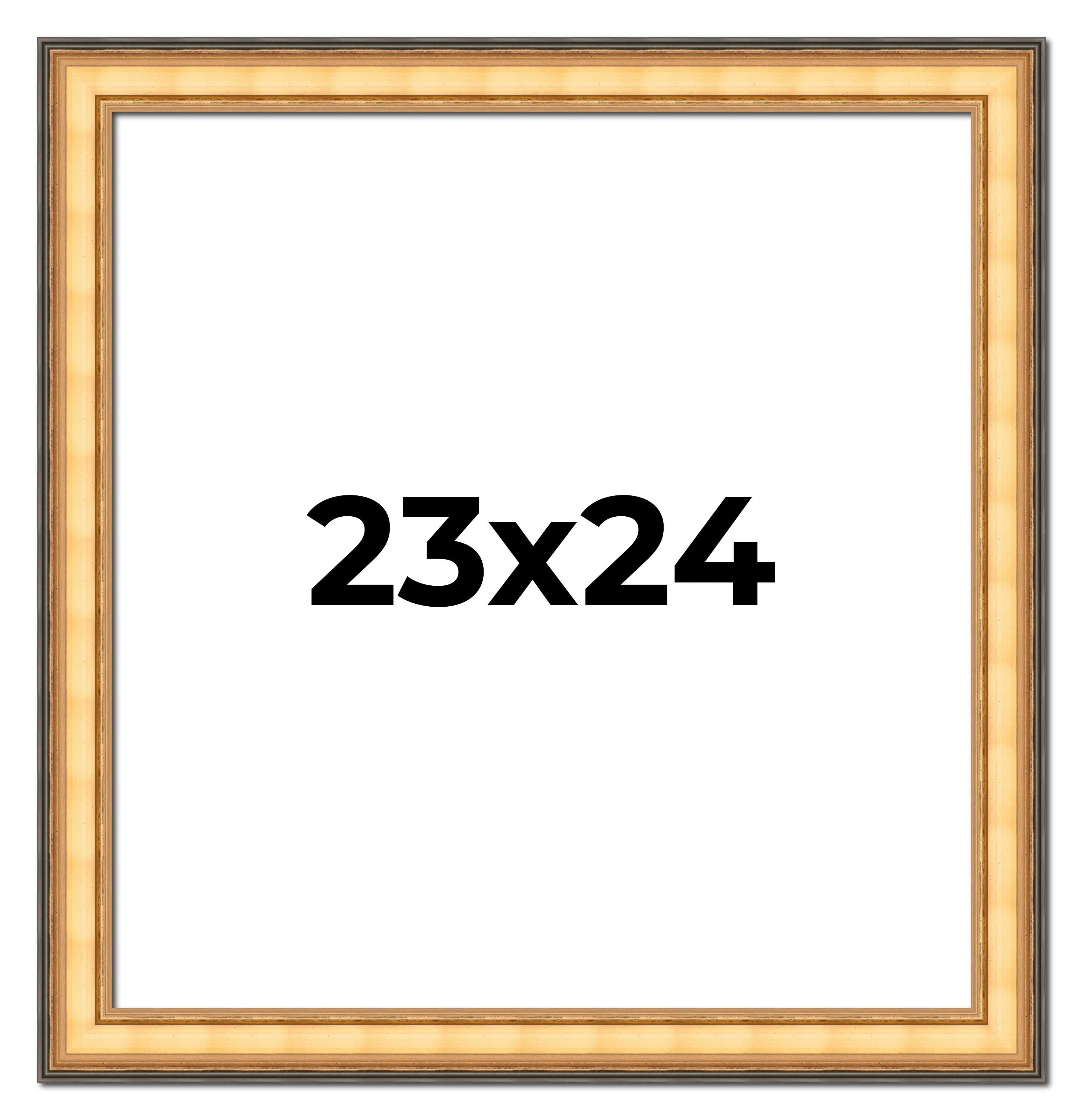 23x24 Frame Gold Plein Aire Solid Wood Picture Frame Width 2 Inches ...