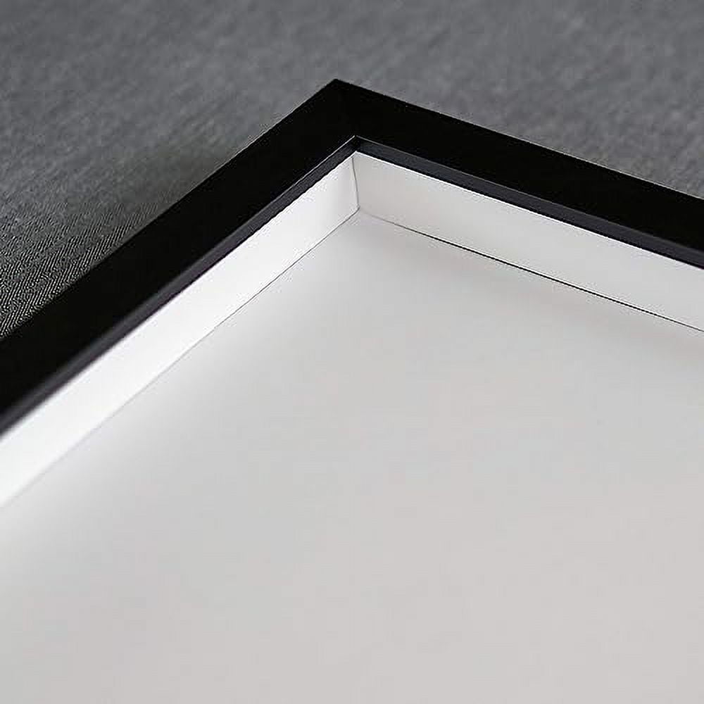 23x24 Shadow Box Frame Black | 1 Inch Deep Solid Wood Shadowbox Display ...