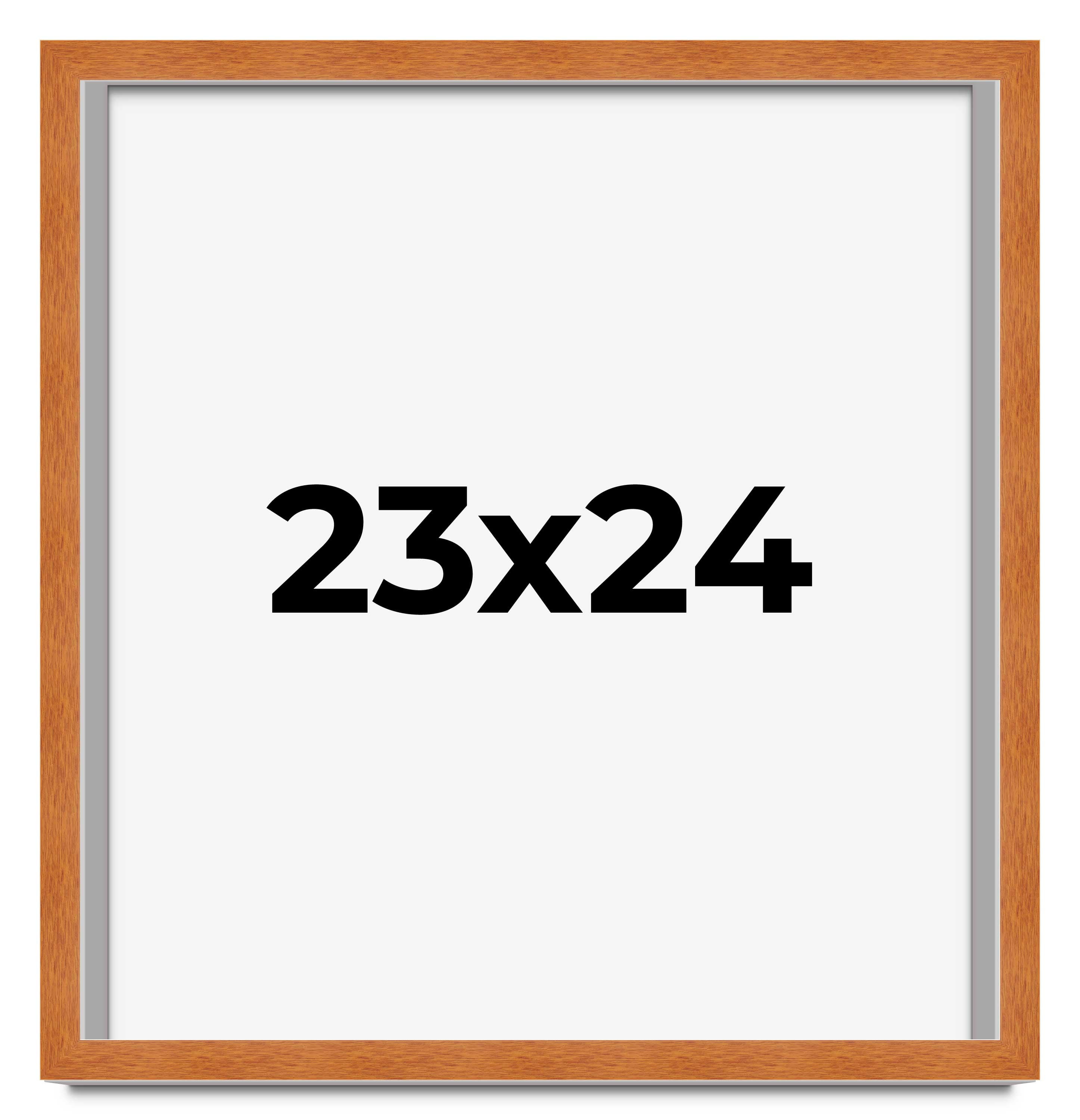 23x24 Shadow Box Frame Brown | 0.875 Inches Deep Real Wood Contemporary ...